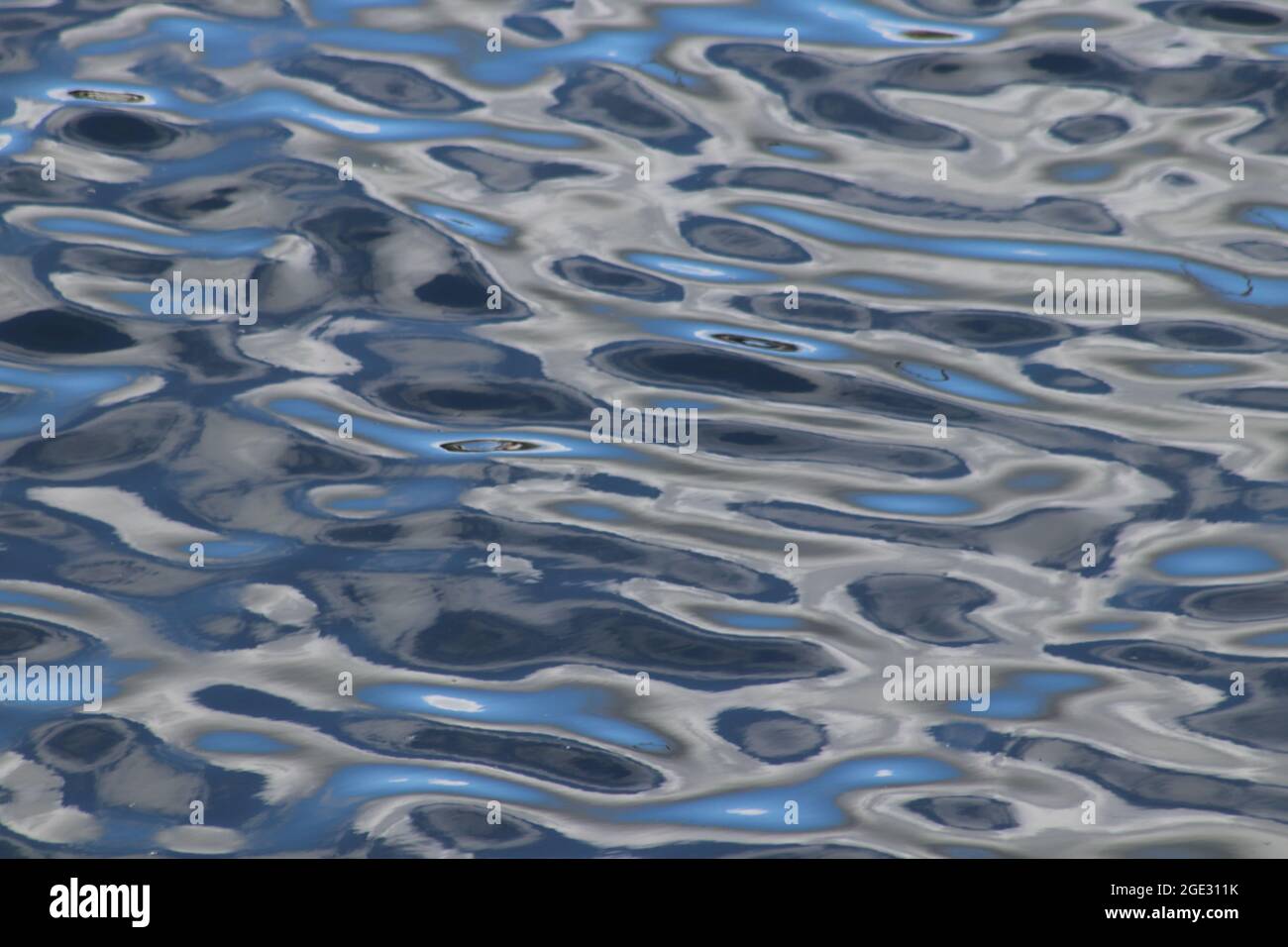 Patterns, reflections and textures in water Stock Photo - Alamy