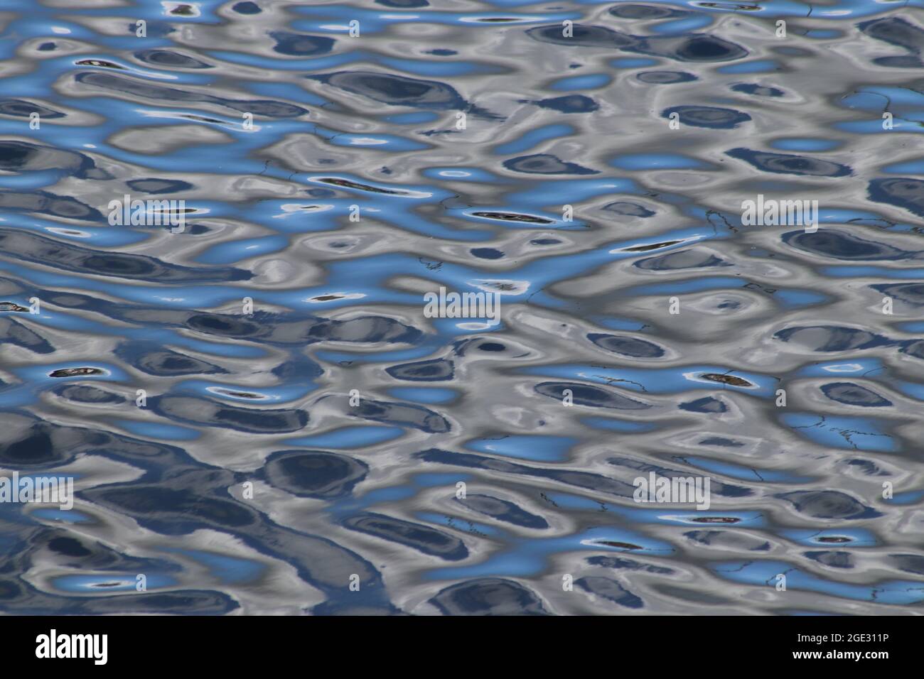 Patterns, reflections and textures in water Stock Photo - Alamy