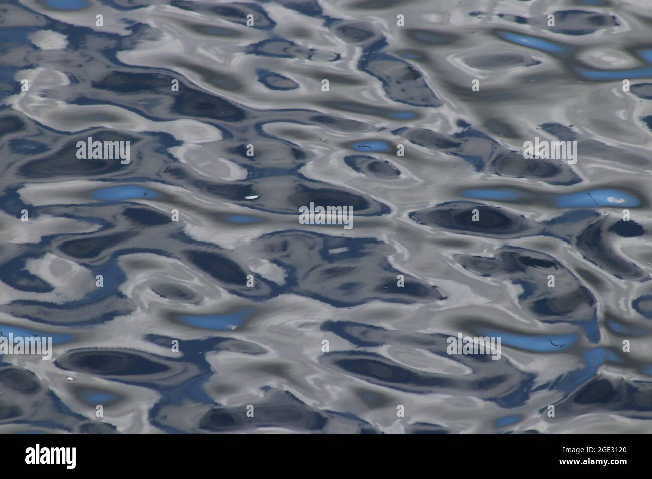 Patterns, reflections and textures in water Stock Photo - Alamy