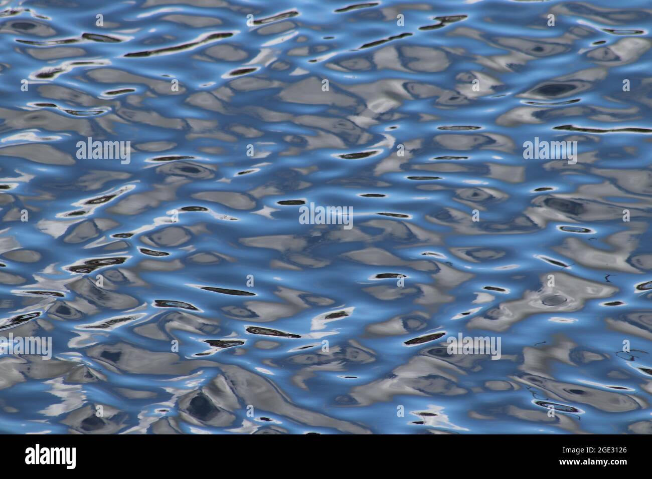 Patterns, reflections and textures in water Stock Photo - Alamy