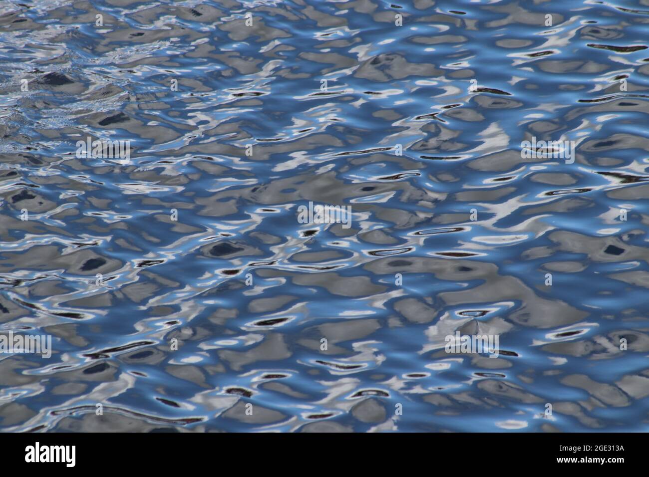 Patterns, reflections and textures in water Stock Photo - Alamy