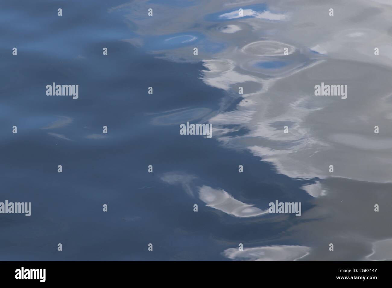 Patterns, reflections and textures in water Stock Photo - Alamy