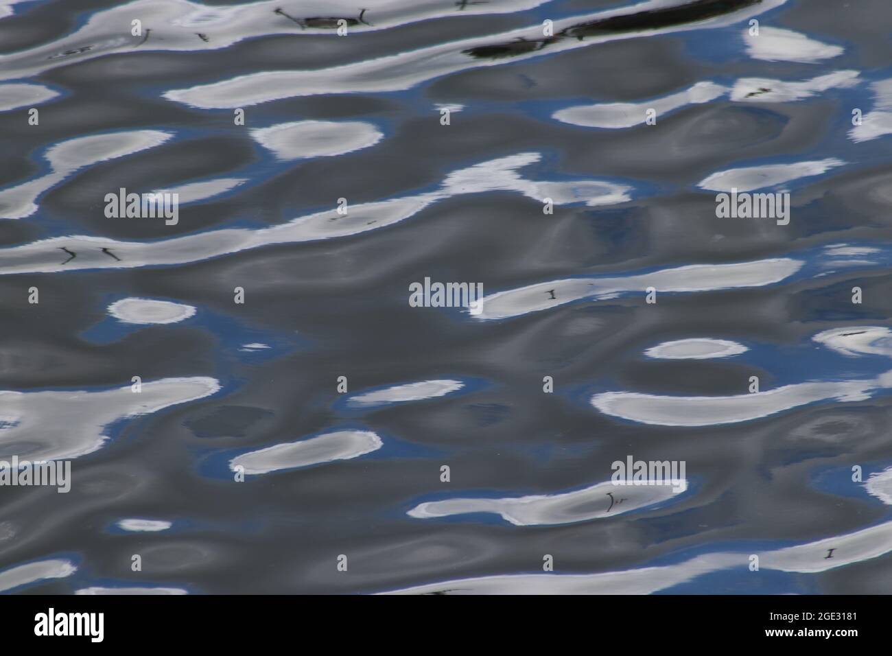 Patterns, reflections and textures in water Stock Photo - Alamy