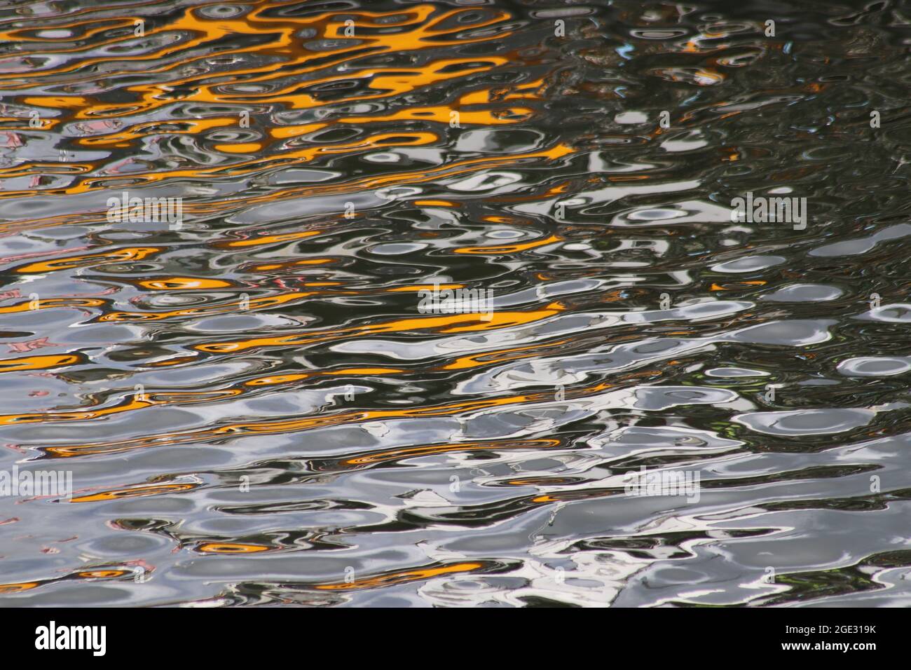 Patterns, reflections and textures in water Stock Photo - Alamy
