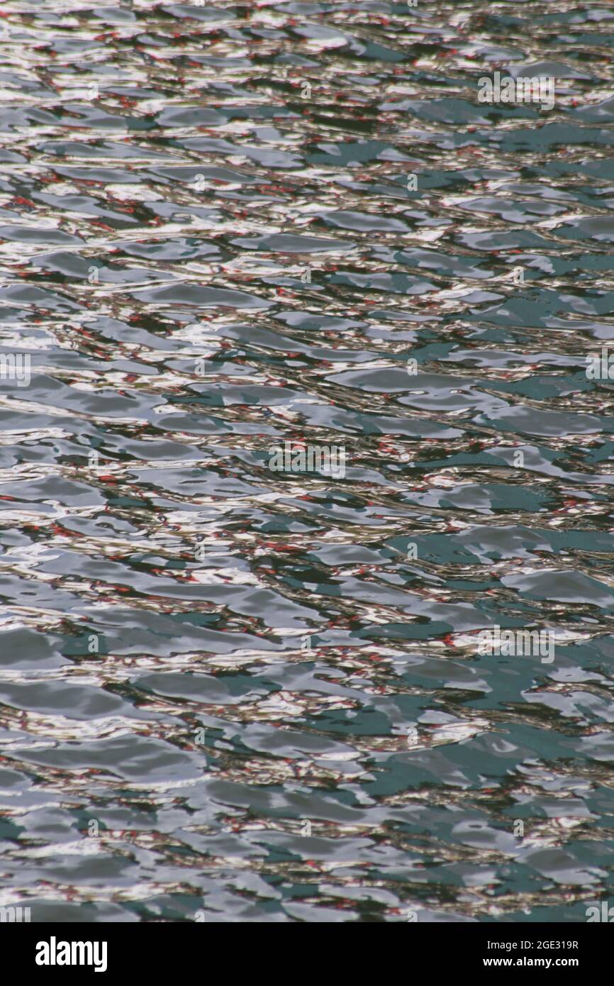 Patterns, reflections and textures in water Stock Photo - Alamy