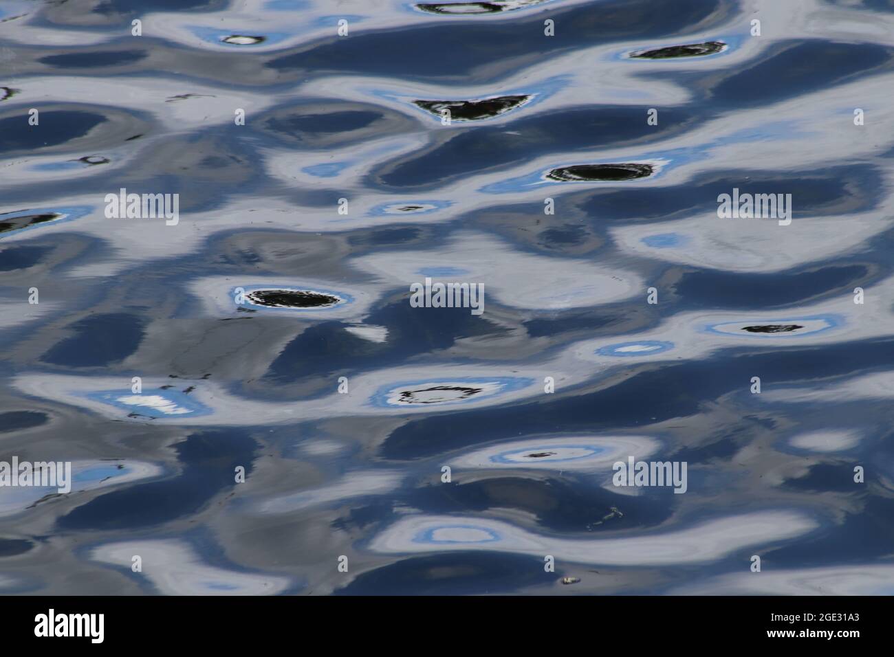 Patterns, reflections and textures in water Stock Photo - Alamy