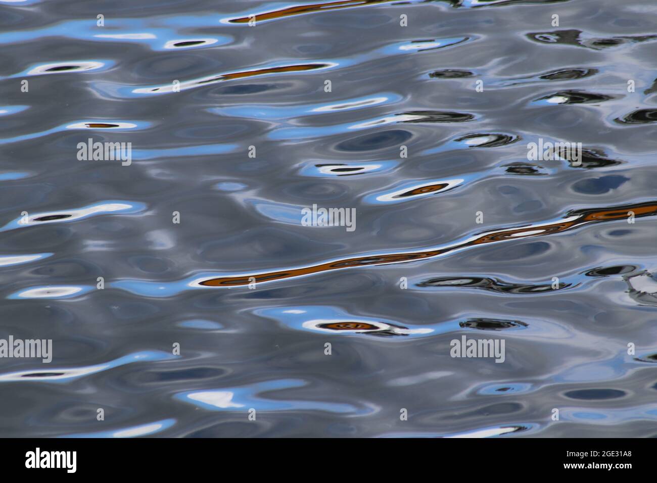 Patterns, reflections and textures in water Stock Photo - Alamy
