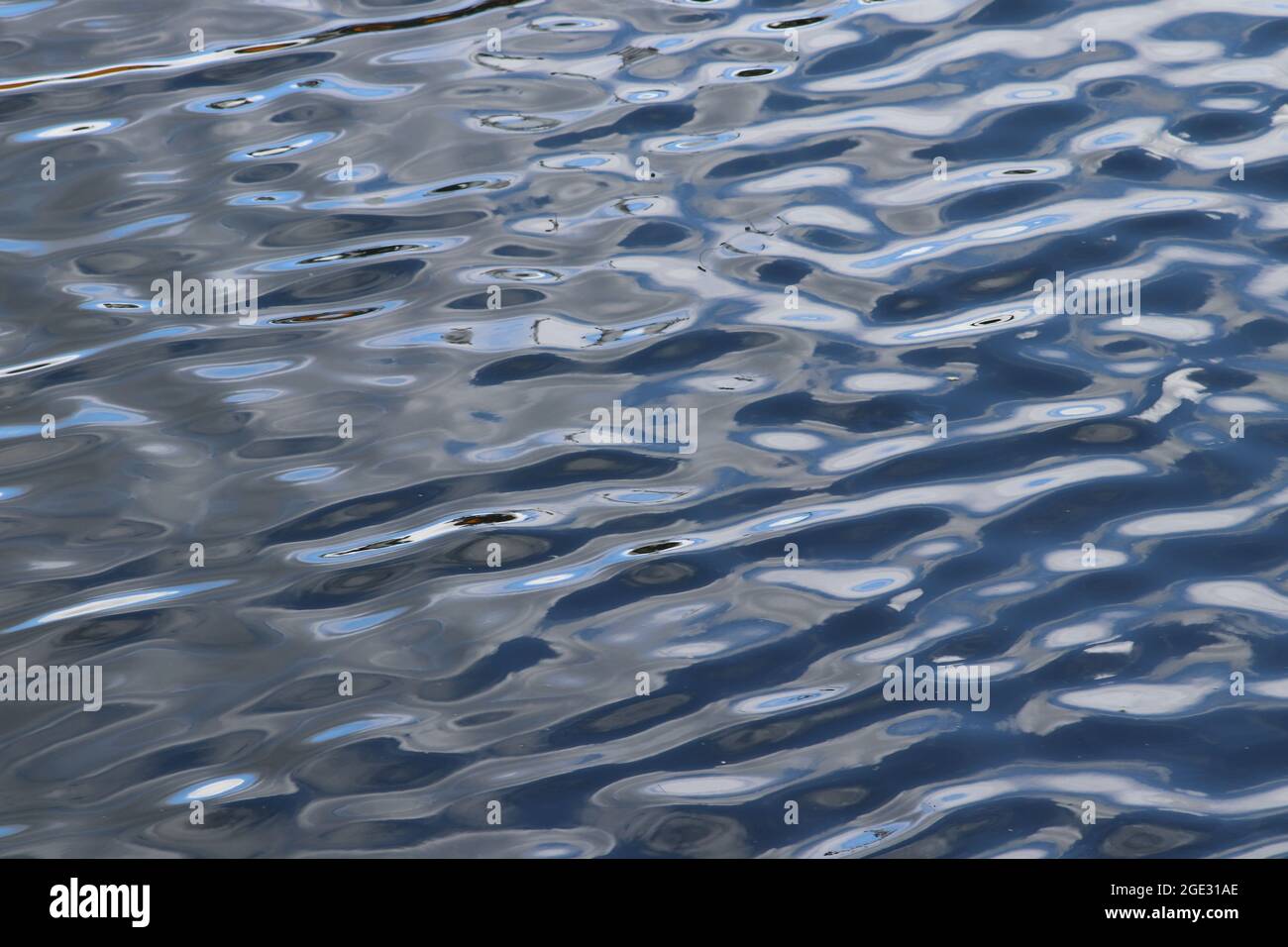 Patterns, reflections and textures in water Stock Photo - Alamy