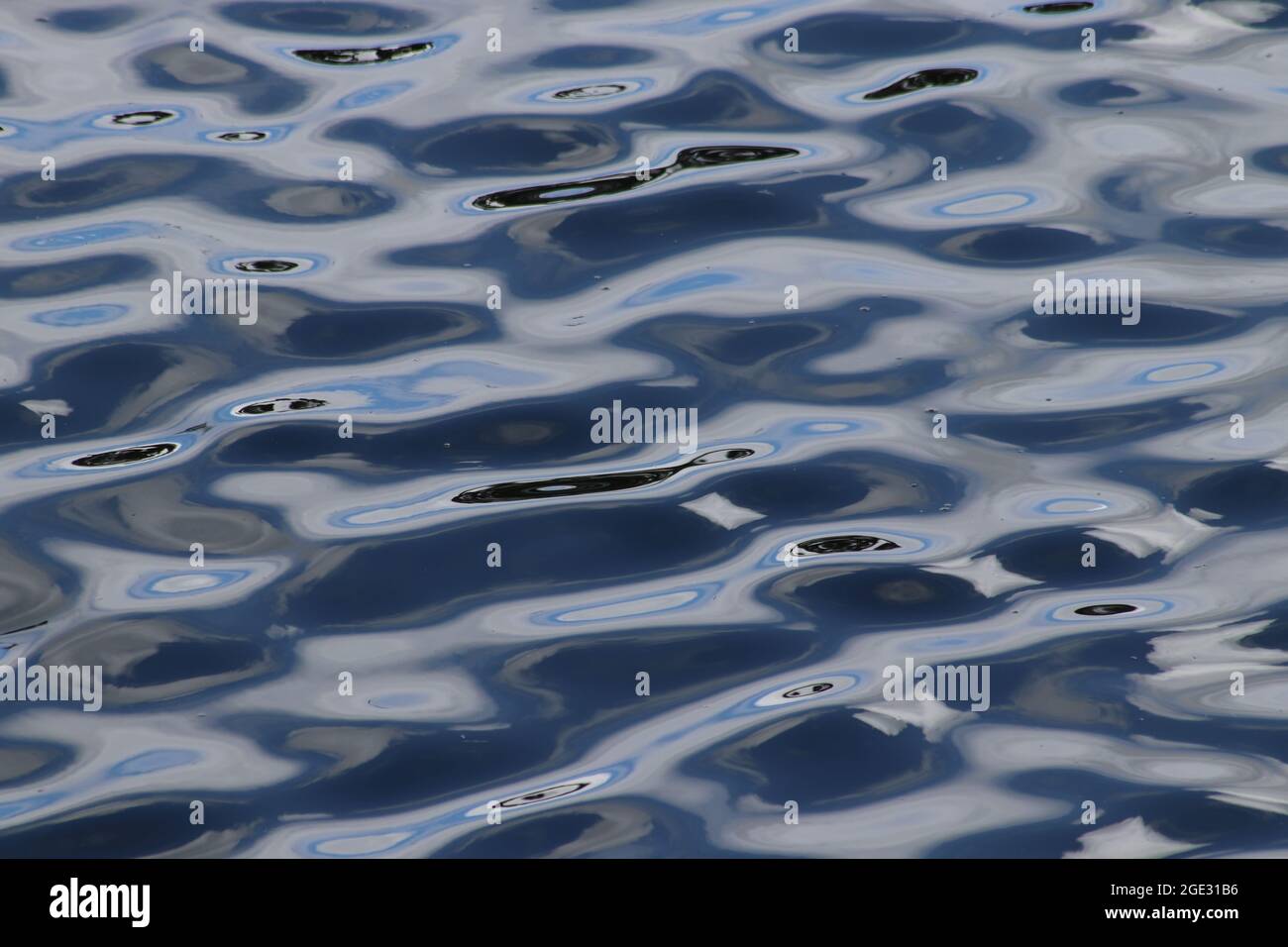 Patterns, reflections and textures in water Stock Photo - Alamy