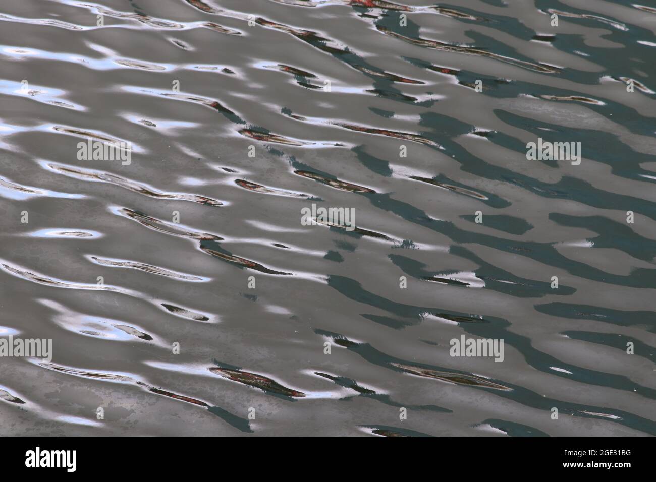 Patterns, reflections and textures in water Stock Photo - Alamy