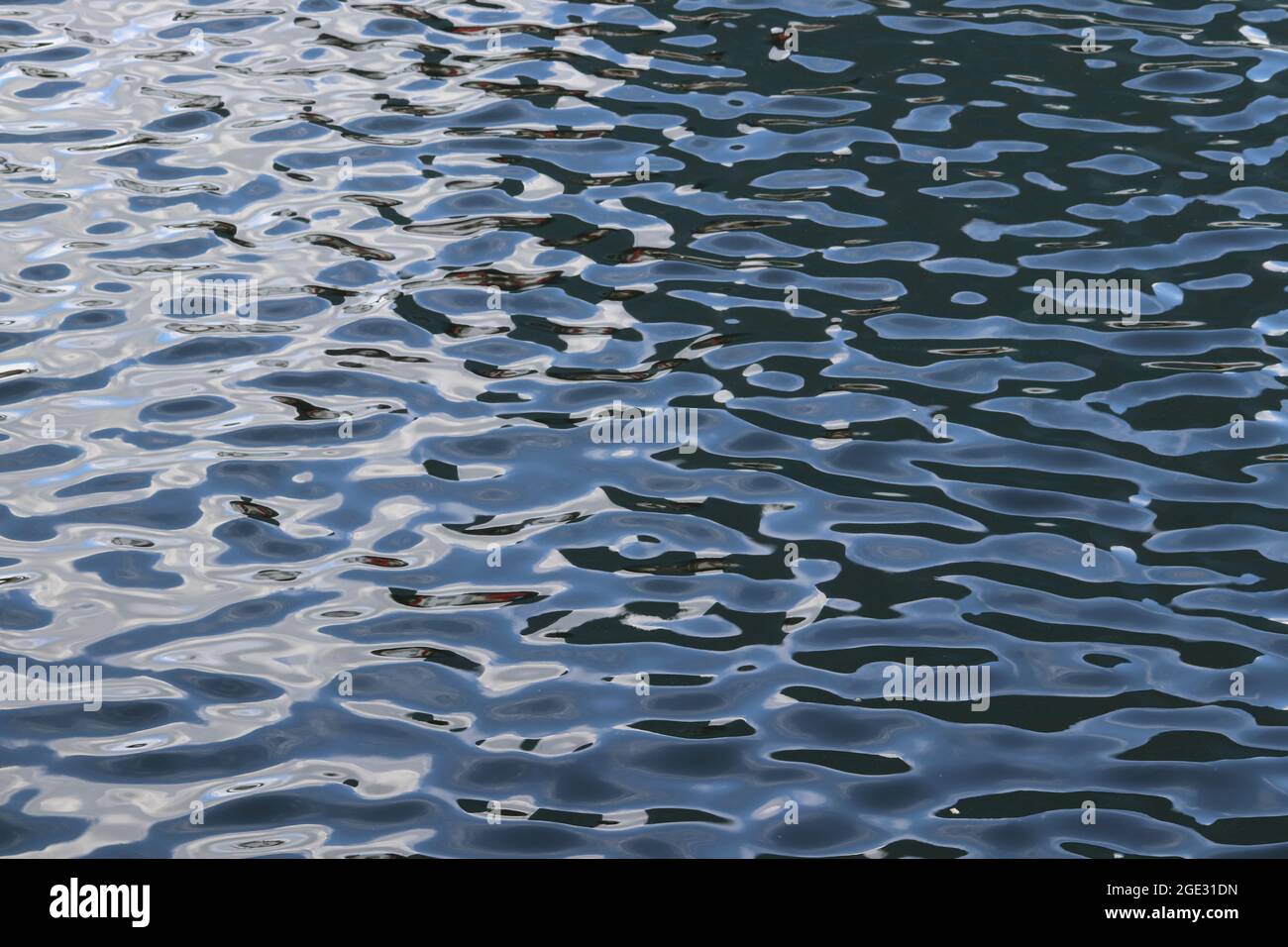 Patterns, reflections and textures in water Stock Photo - Alamy