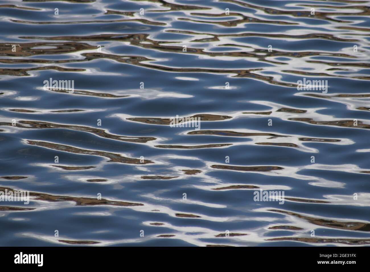 Patterns, reflections and textures in water Stock Photo - Alamy