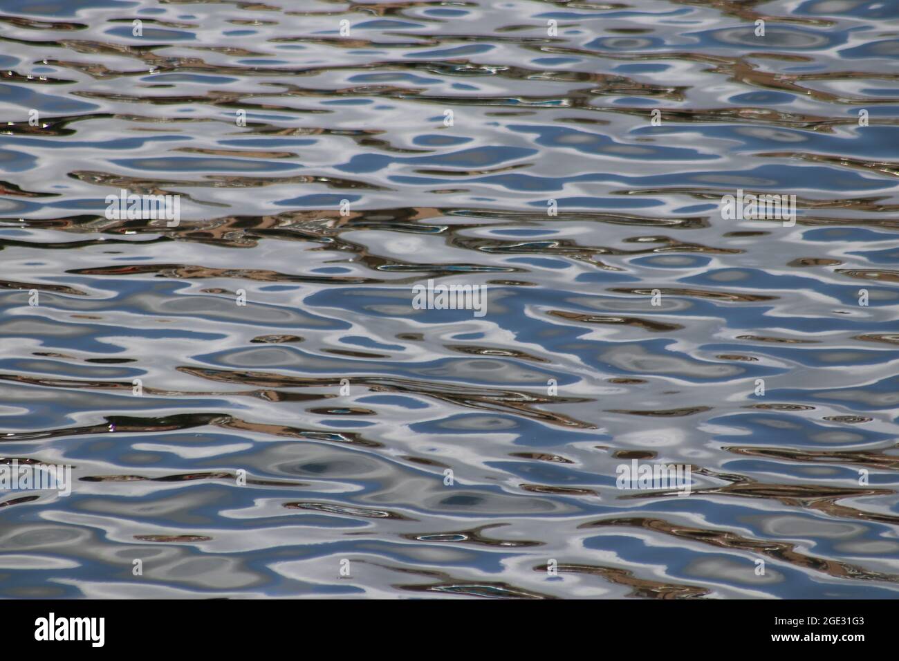 Patterns, reflections and textures in water Stock Photo - Alamy