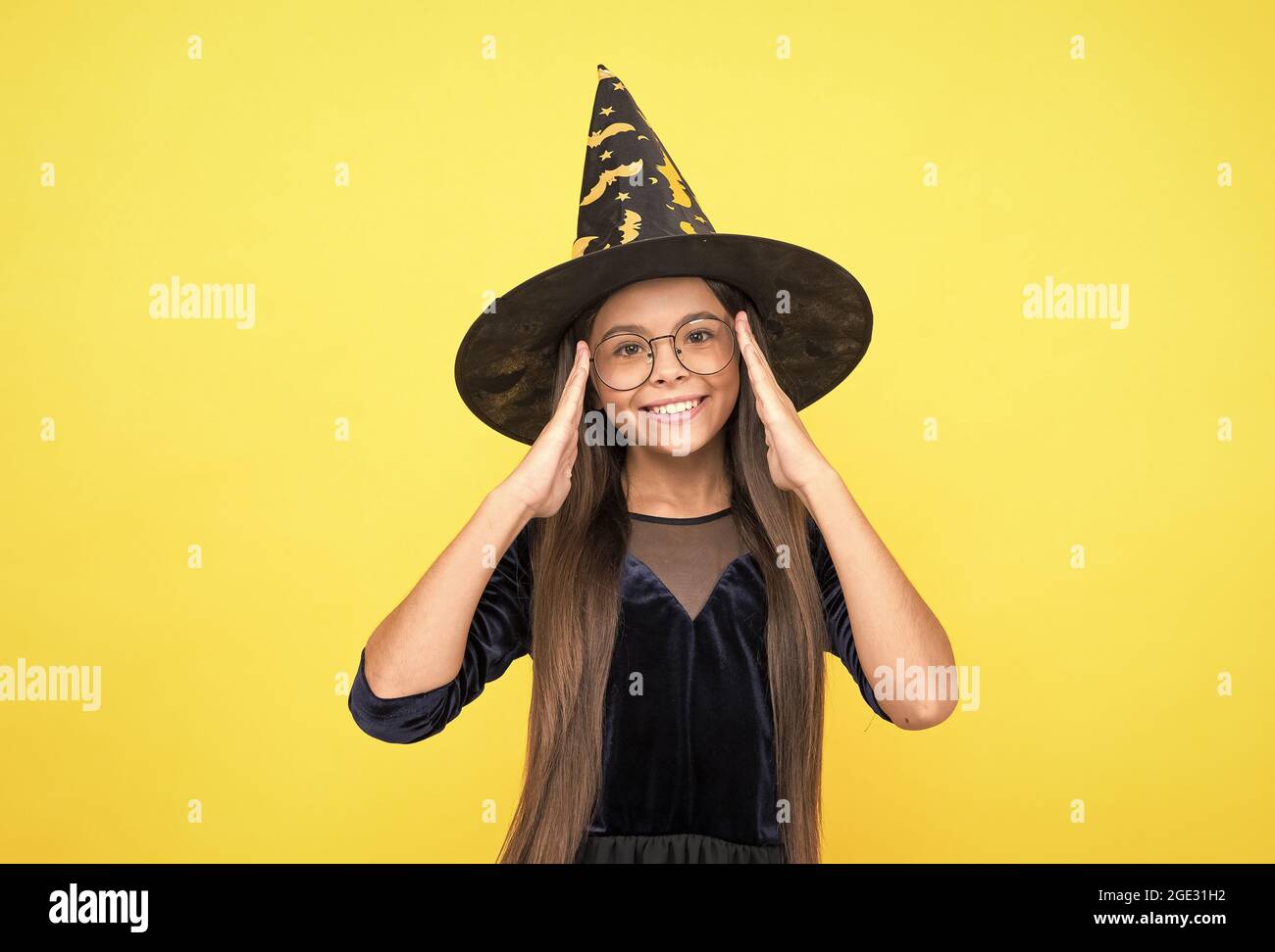 kid goes to wizard school. witchcraft and enchantment. childhood autumn ...
