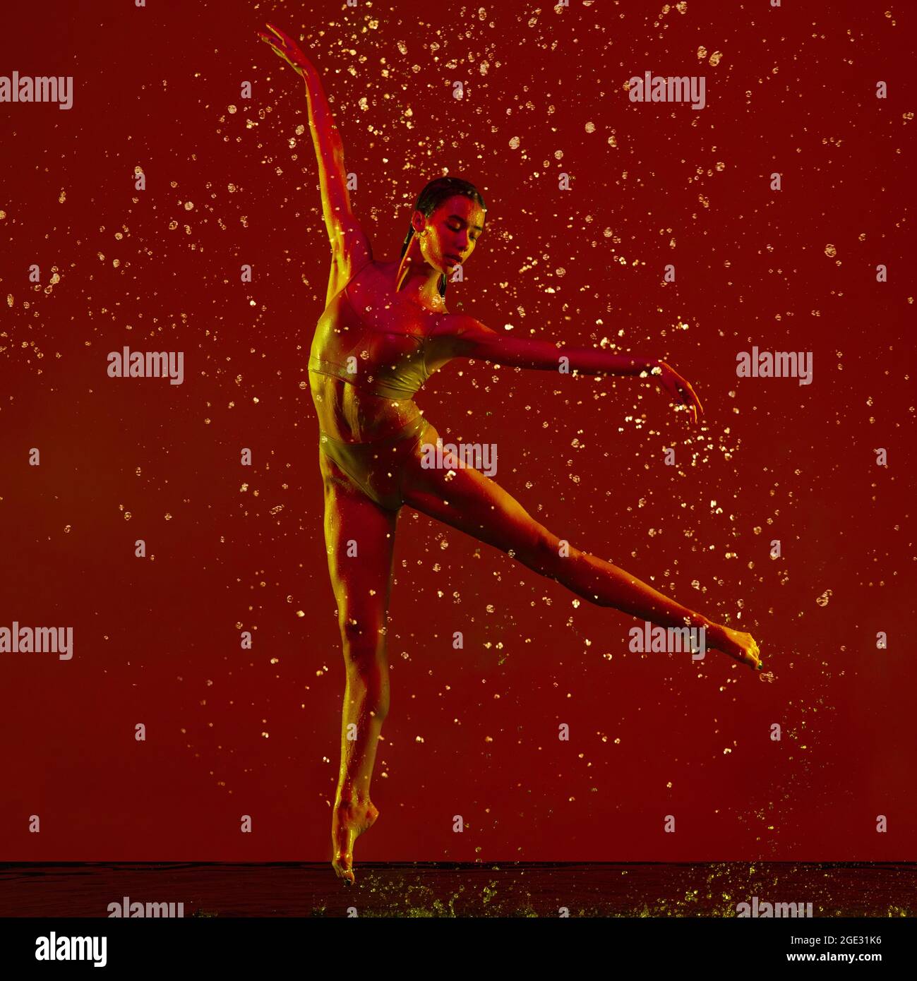 Ballerina Dancing In The Rain