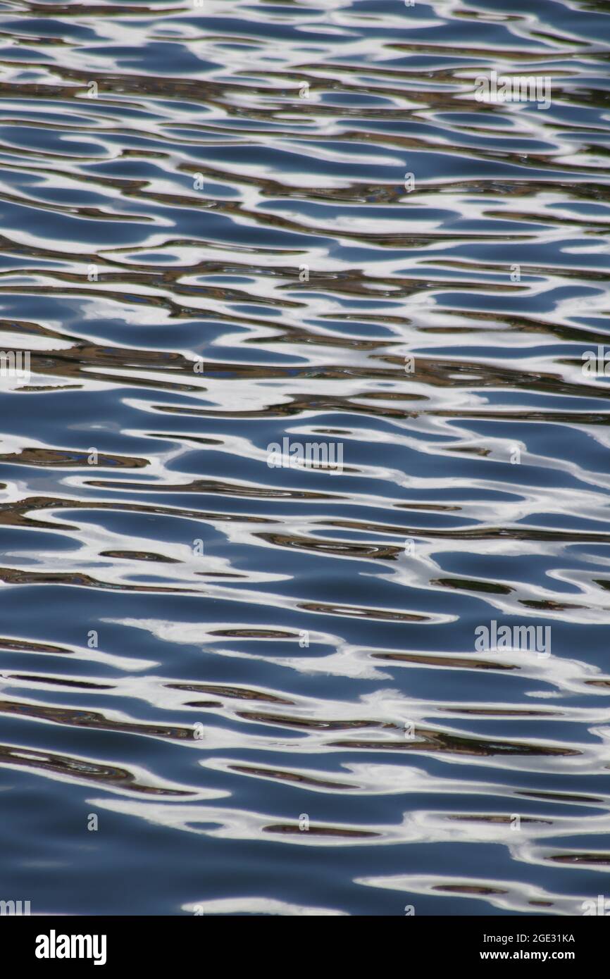 Patterns, reflections and textures in water Stock Photo - Alamy