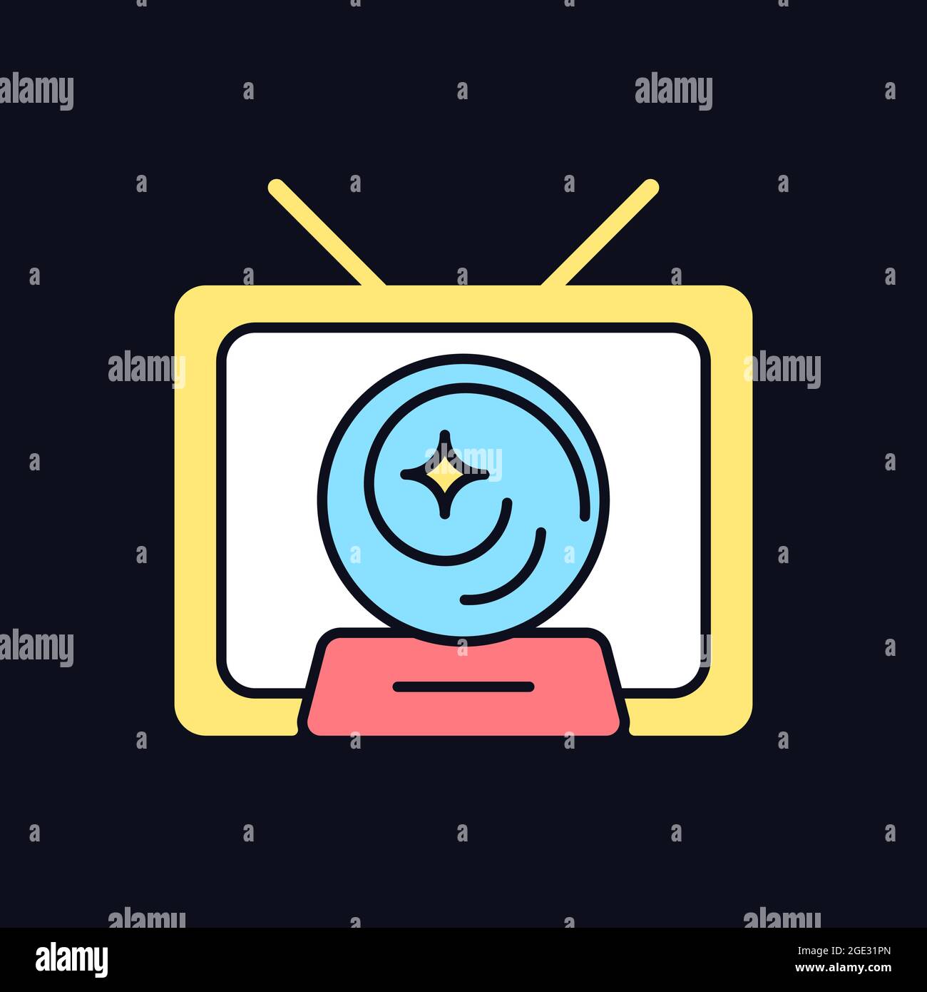Mystic show RGB color icon for dark theme Stock Vector Image & Art - Alamy