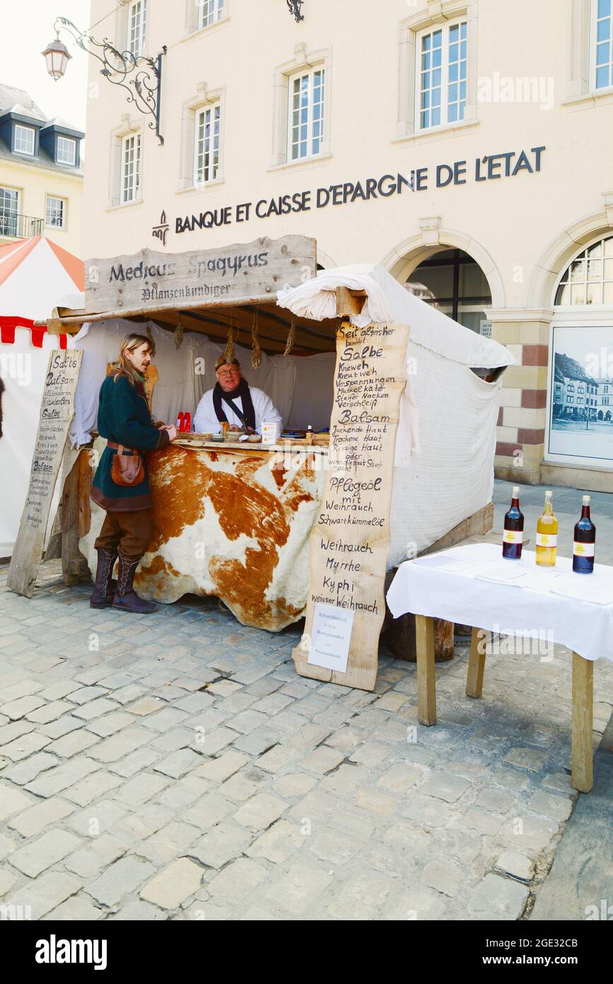 ECHTERNACH, LUXEMBOURG - Mar 27, 2016: Traditional medieval Easter ...