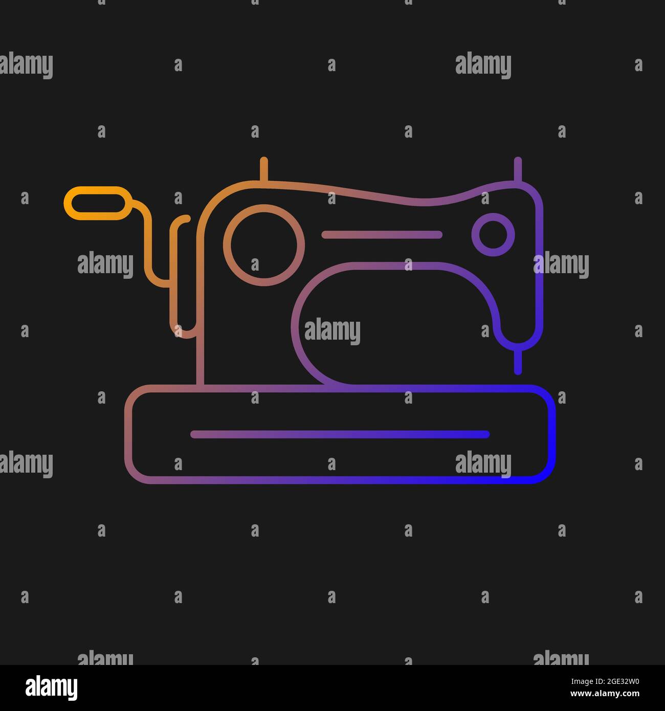 Treadle sewing machine Stock Vector Images - Alamy