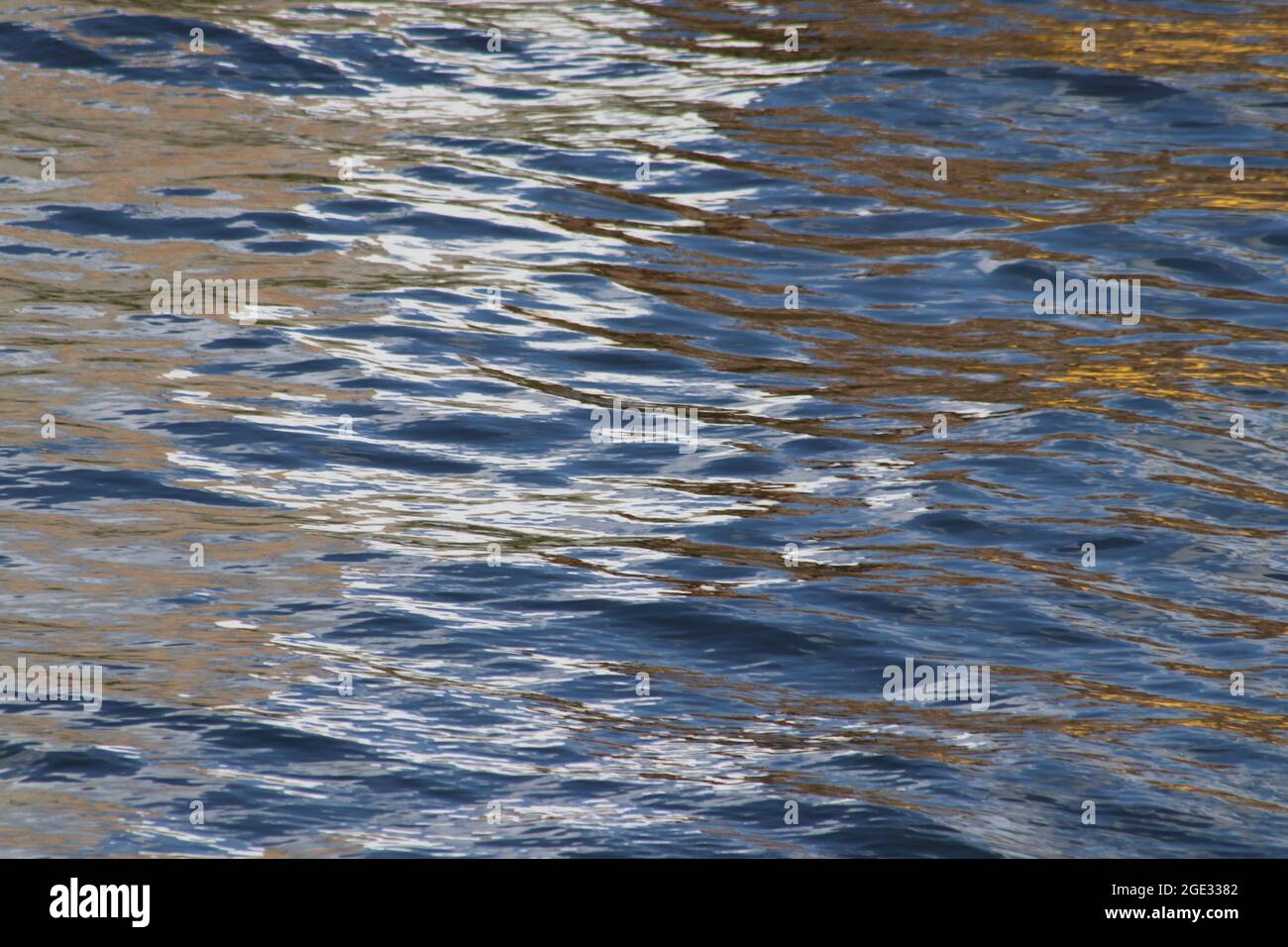 Patterns, textures and reflections in ripples of water Stock Photo - Alamy