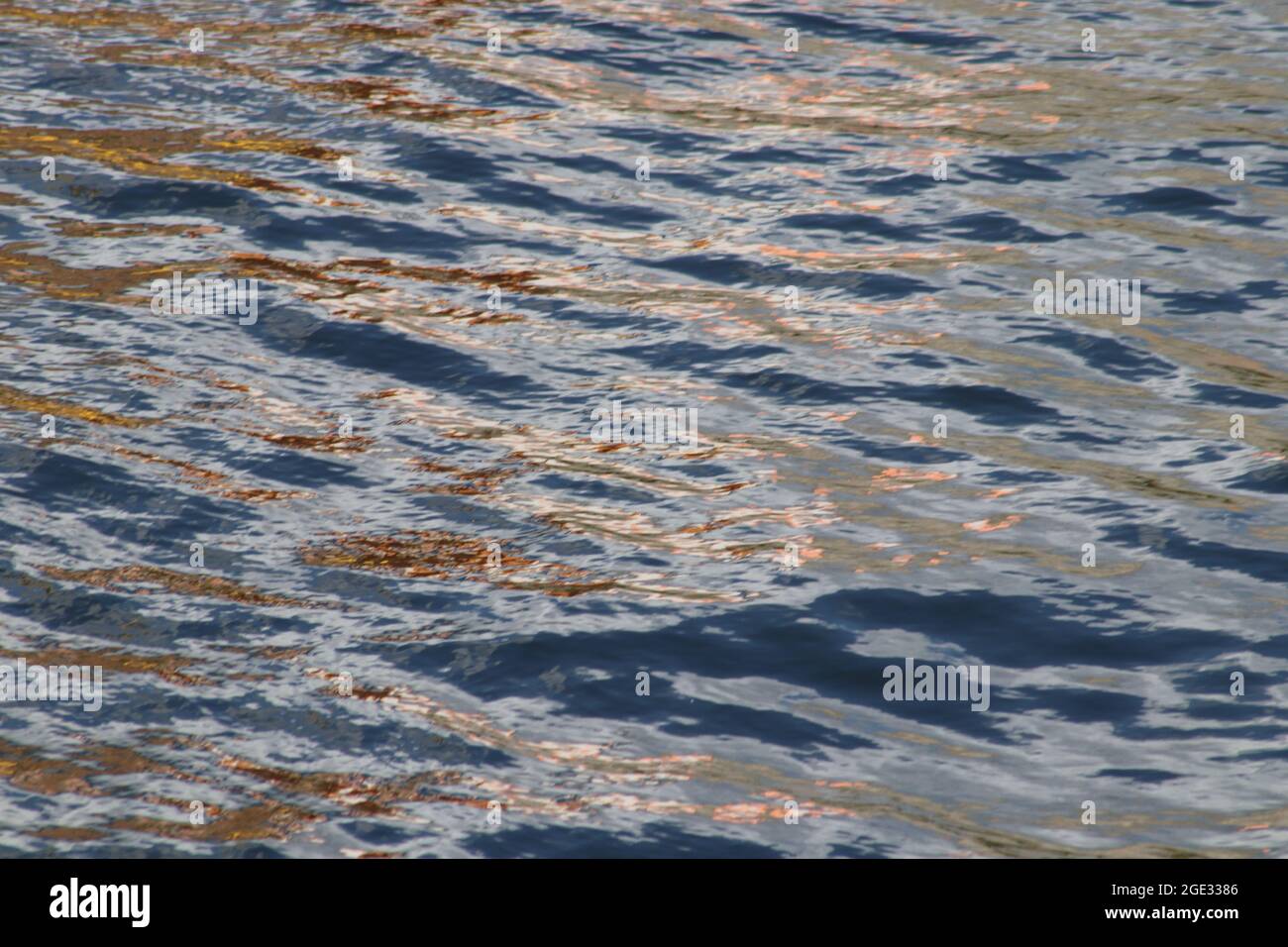 Patterns, textures and reflections in ripples of water Stock Photo - Alamy