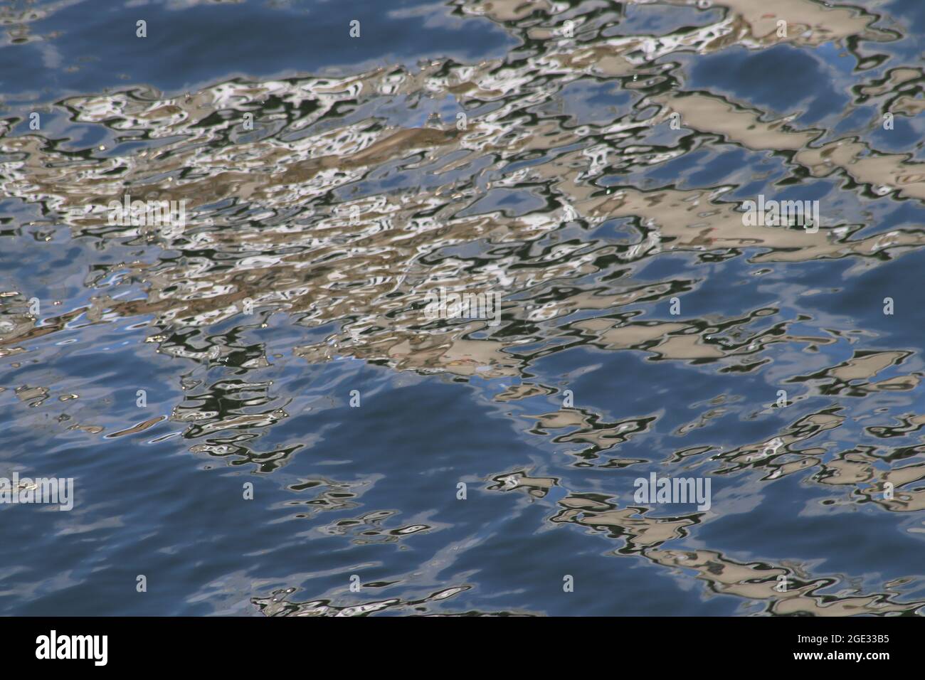 Patterns, textures and reflections in ripples of water Stock Photo - Alamy