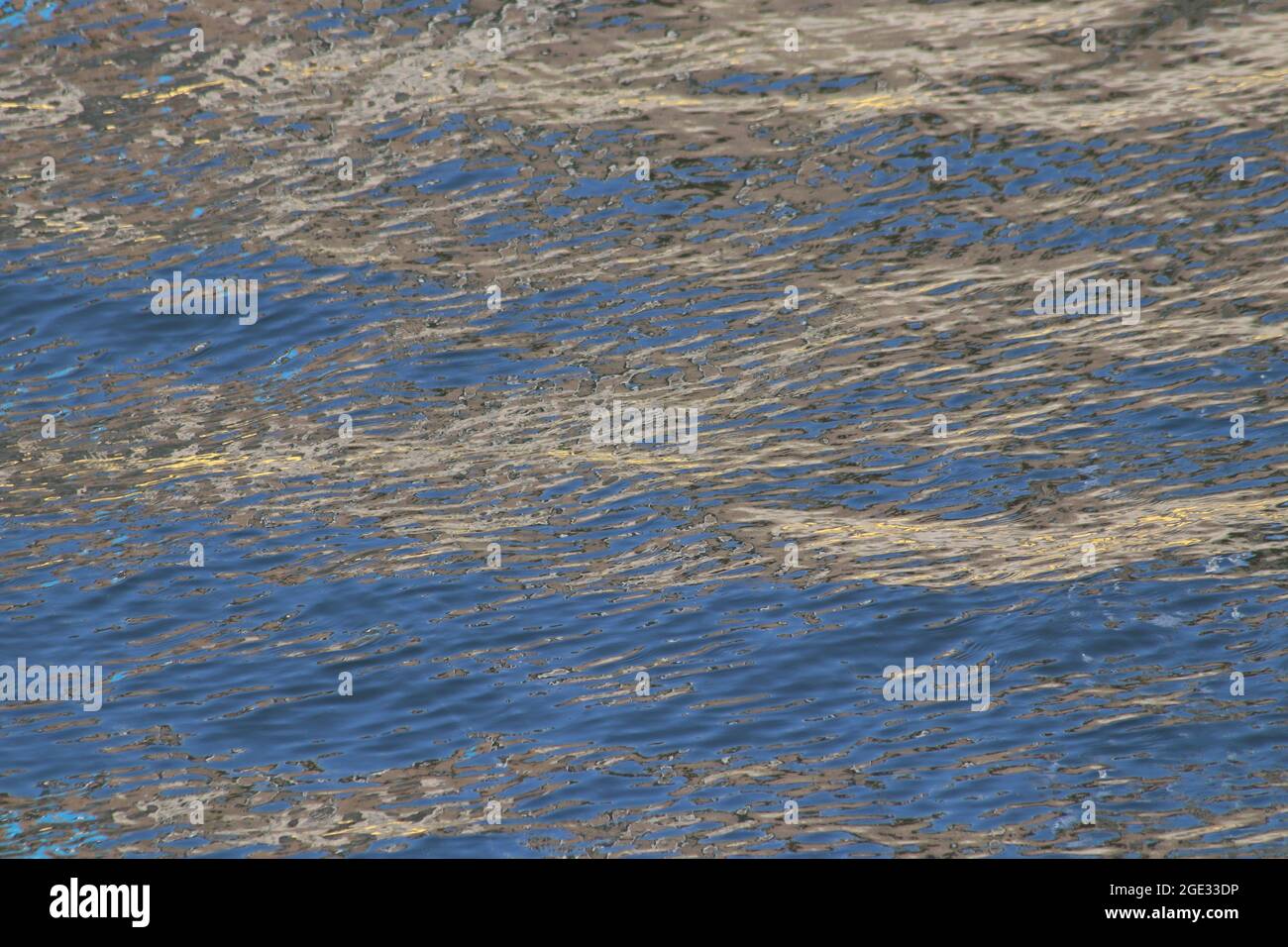 Patterns, textures and reflections in ripples of water Stock Photo - Alamy