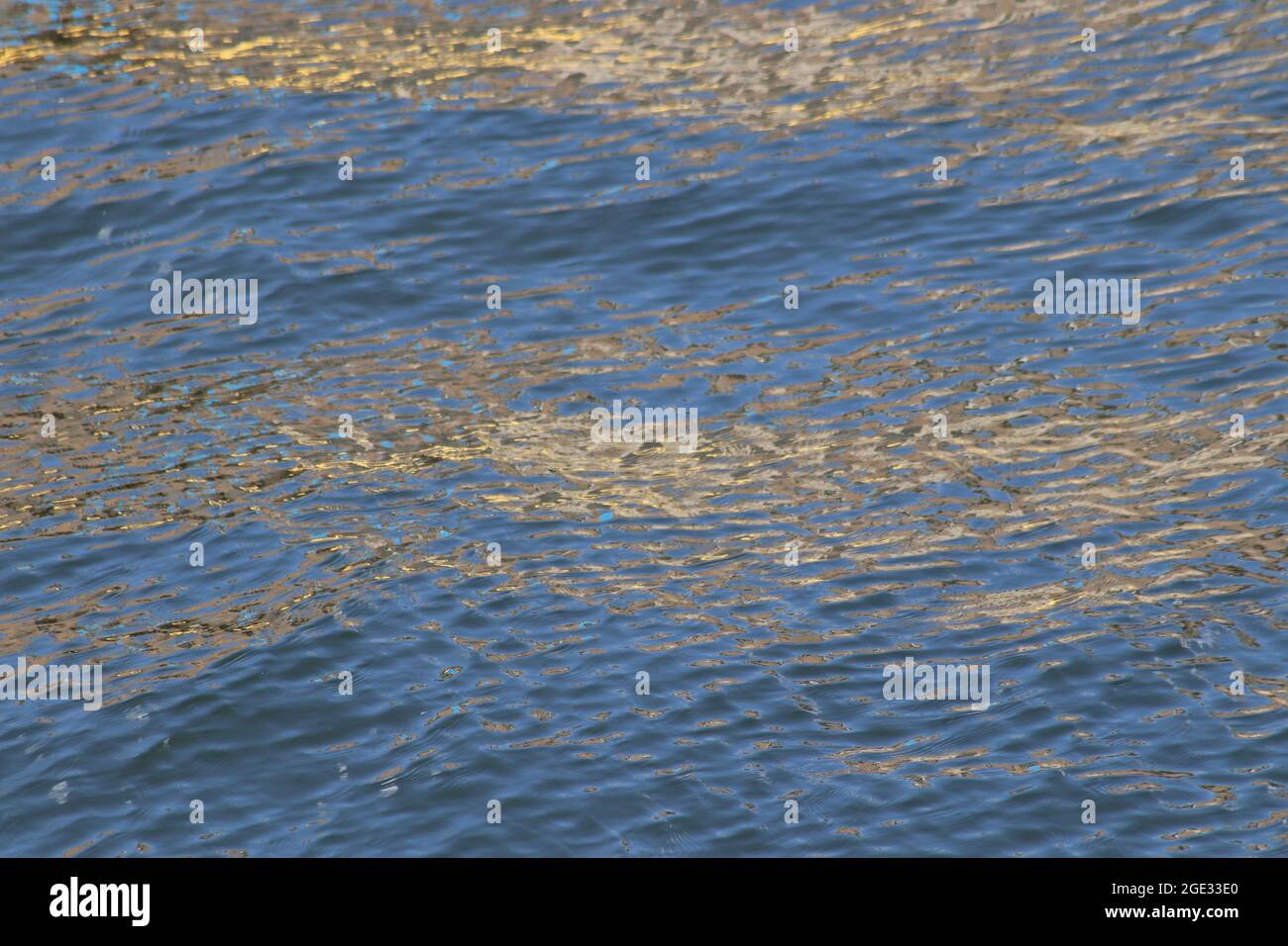 Patterns, textures and reflections in ripples of water Stock Photo - Alamy