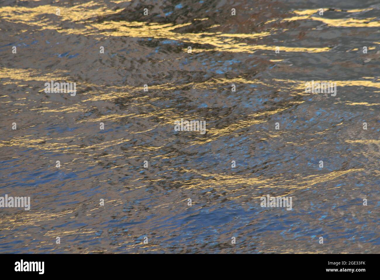 Patterns, textures and reflections in ripples of water Stock Photo - Alamy