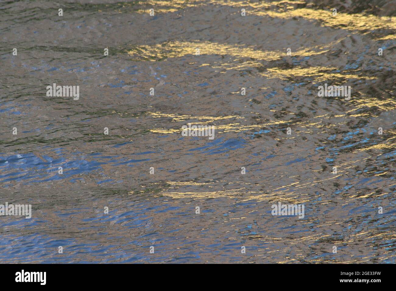 Patterns, textures and reflections in ripples of water Stock Photo - Alamy