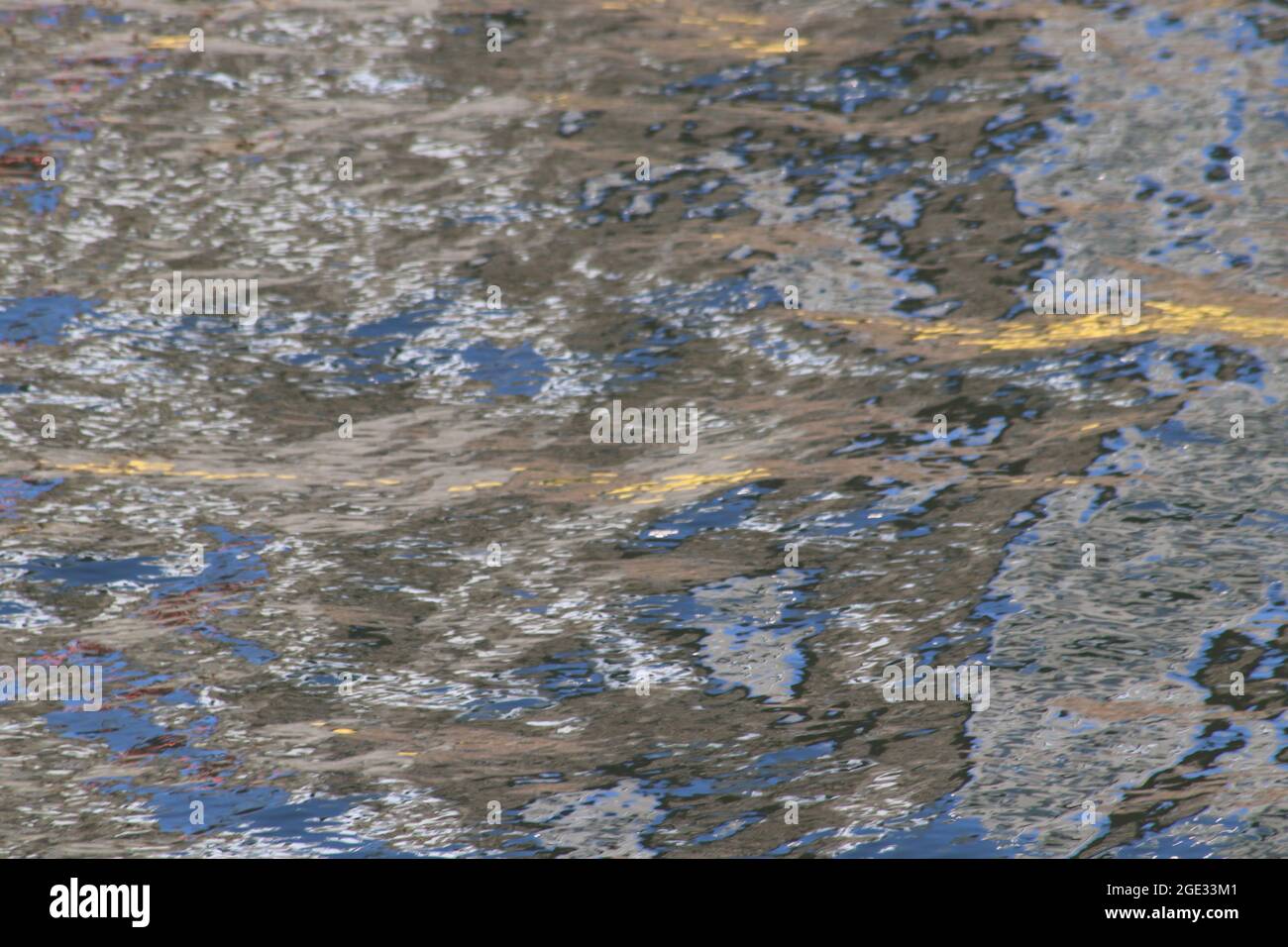 Patterns, textures and reflections in ripples of water Stock Photo - Alamy
