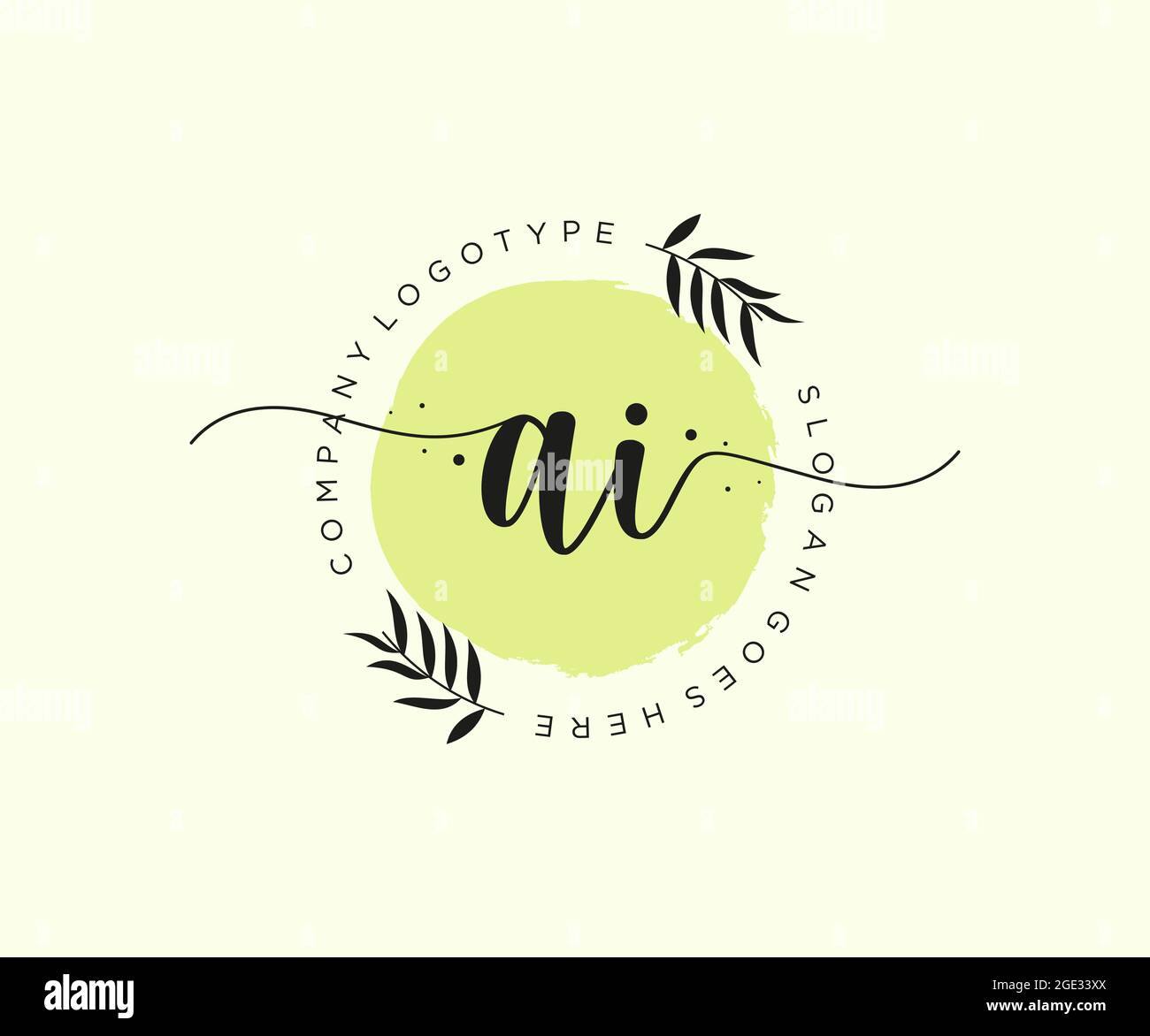 Ai initials logo hi-res stock photography and images - Alamy