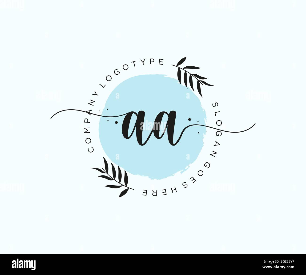 Aa Wedding Logo Design