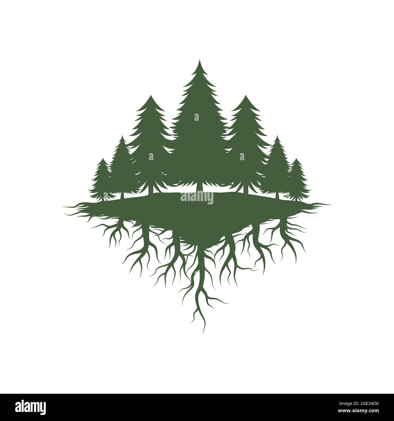 Forest Vector icon design illustration Template Stock Vector Image ...