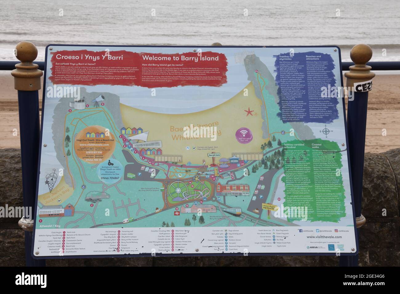 Barry island map hi-res stock photography and images - Alamy