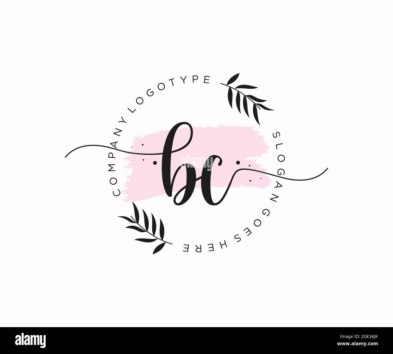 BC Feminine logo beauty monogram and elegant logo design, handwriting ...
