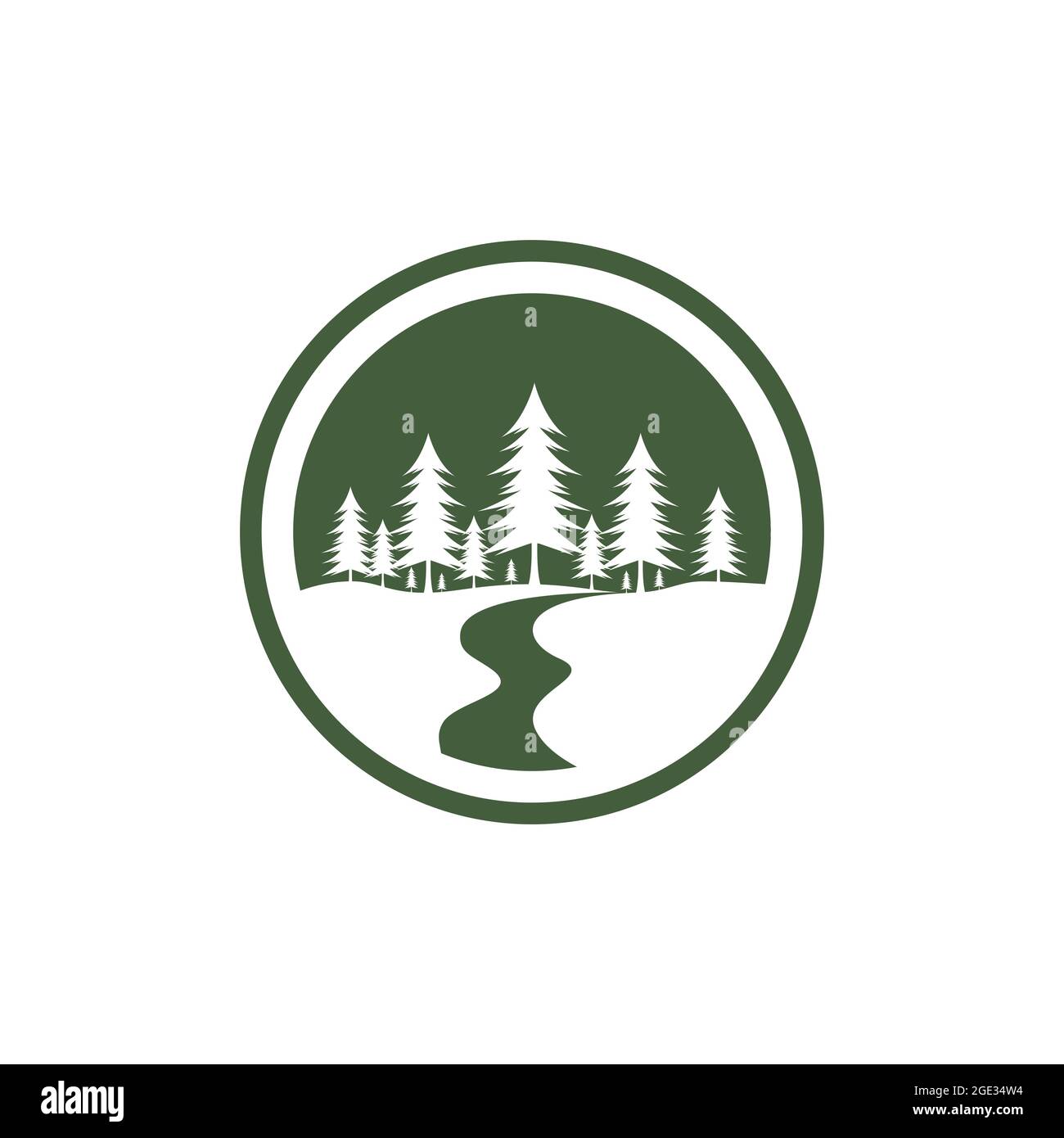 Forest Vector icon design illustration Template Stock Vector Image ...