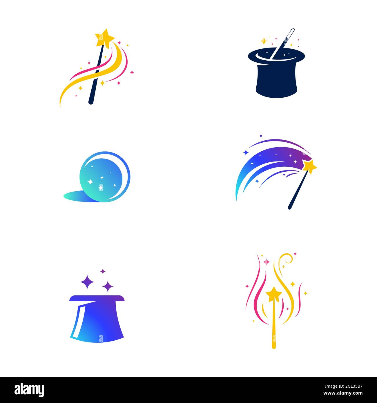 Magic element Vector icon illustration design Template Stock Vector ...
