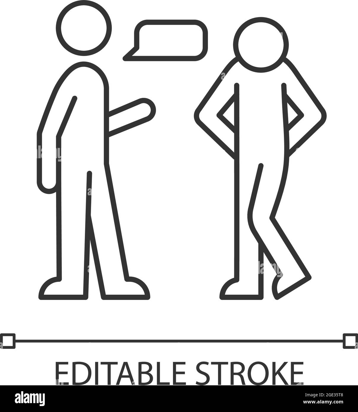 Psychological barriers linear icon Stock Vector Image & Art - Alamy