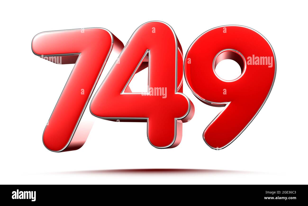 3d number 749 hi-res stock photography and images - Alamy