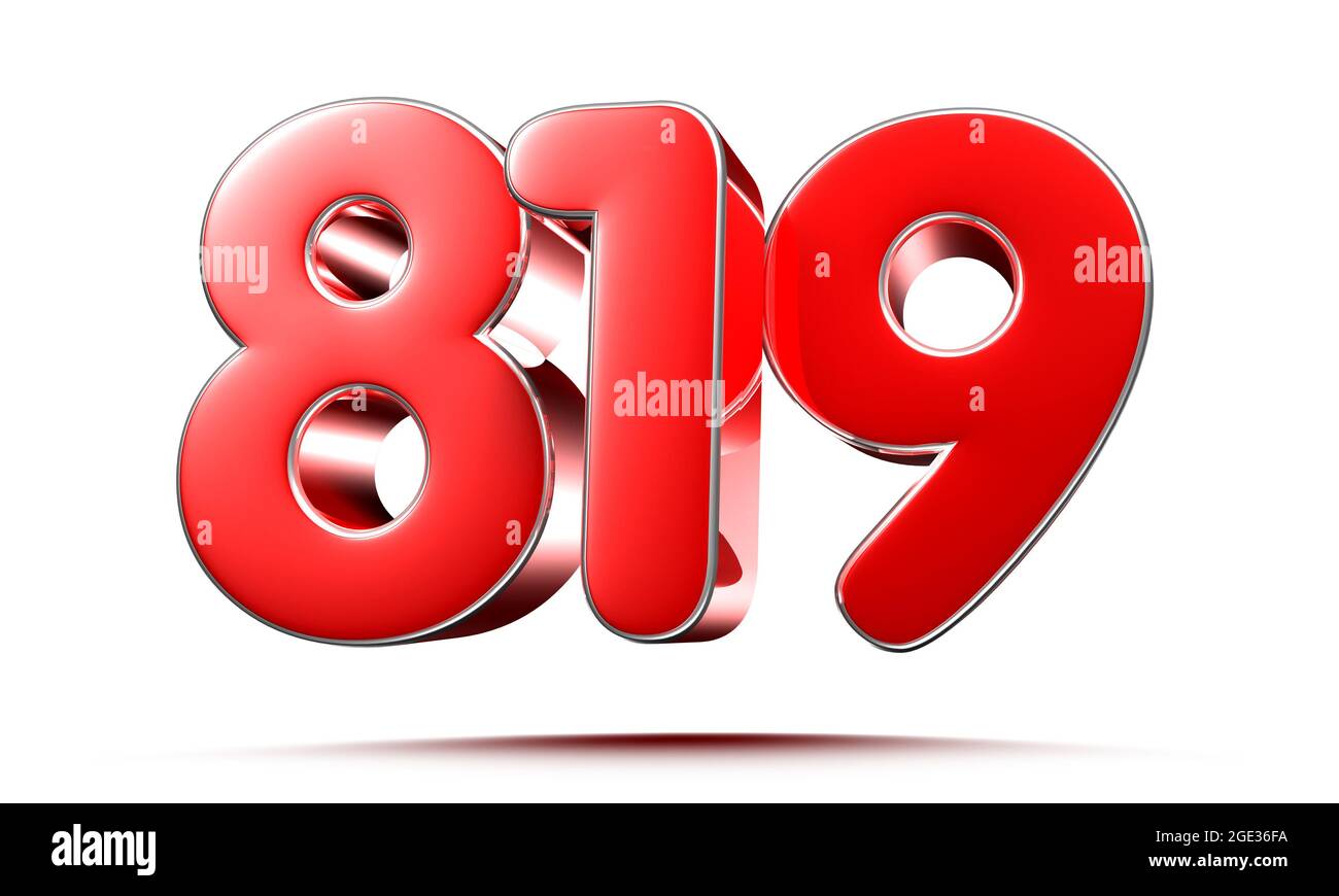 3d number 819 hi-res stock photography and images - Alamy