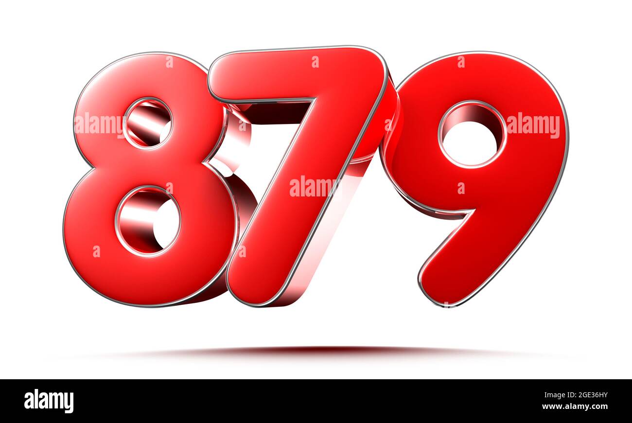 3d number 879 hi-res stock photography and images - Alamy