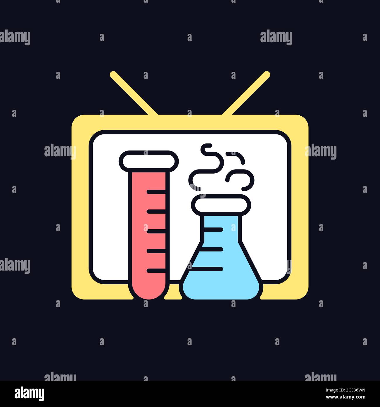 Scientific show RGB color icon for dark theme Stock Vector Image & Art ...