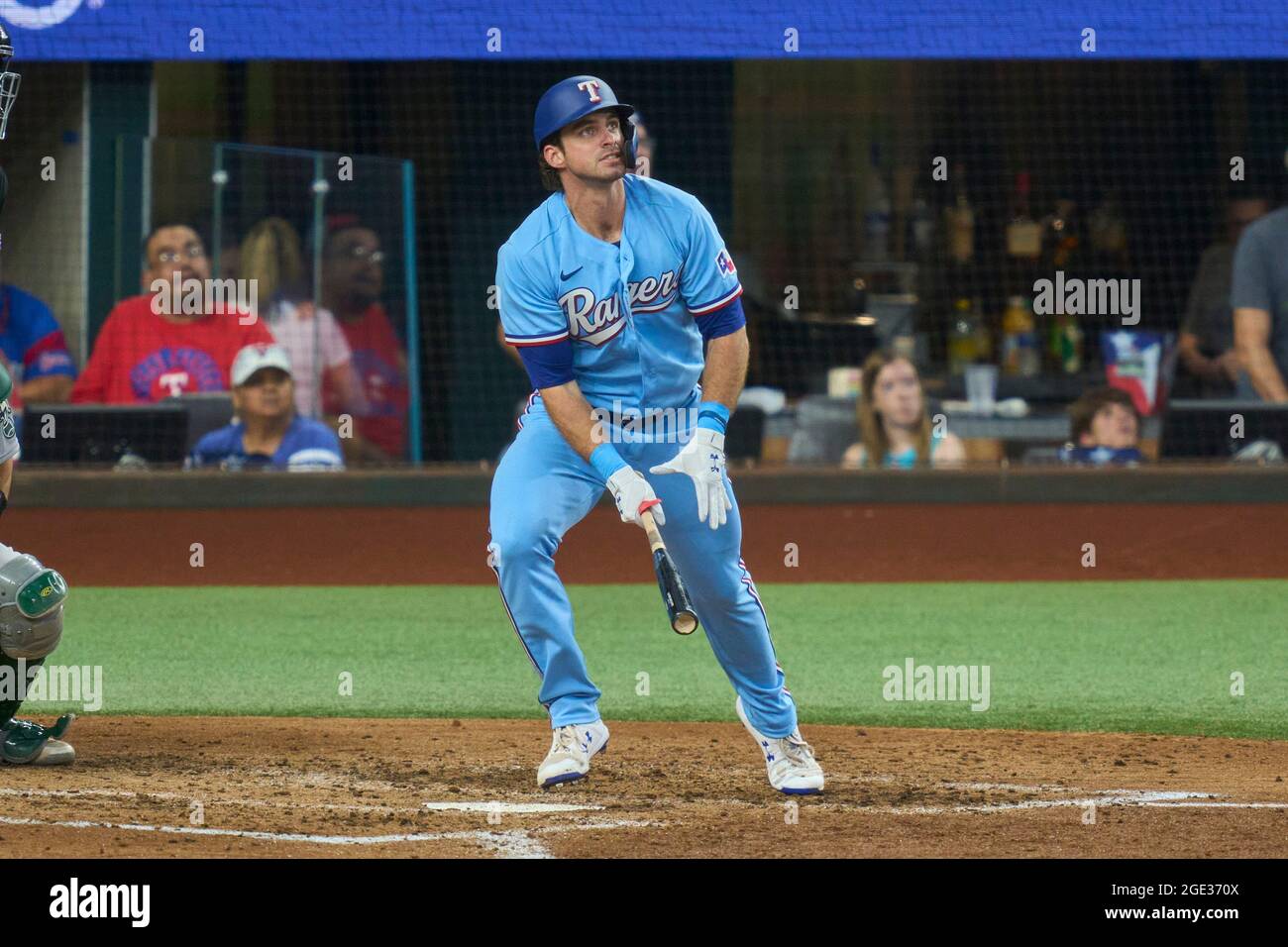 August 15 2021: Texas center fielder DJ Peters (38) hits a home run ...