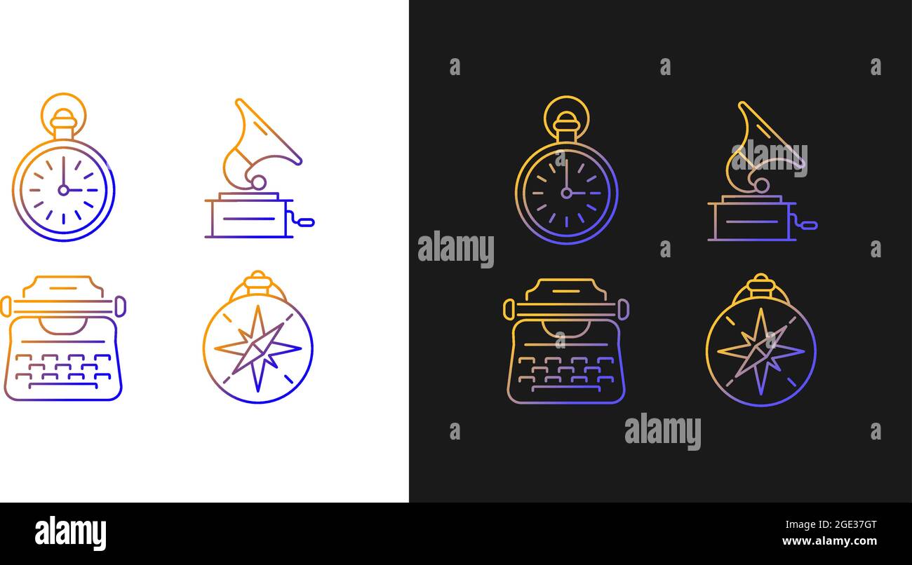 Old fashioned icons hi-res stock photography and images - Alamy