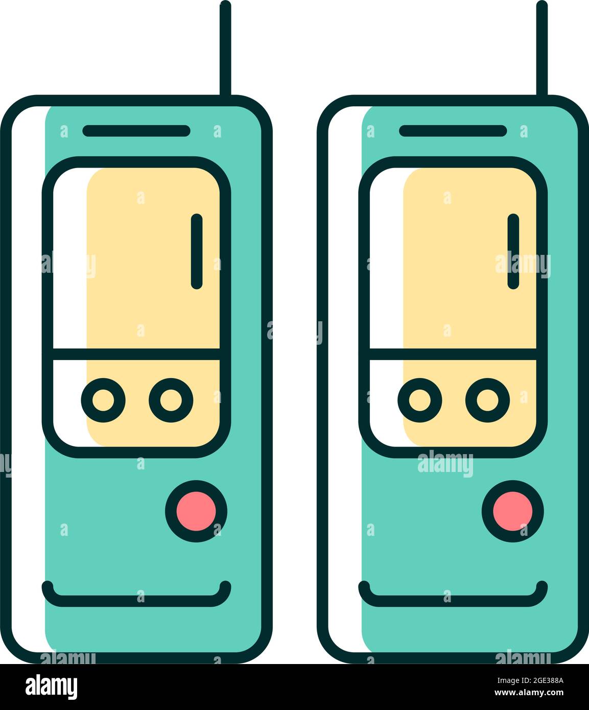 Radio walkie talkie cartoon Cut Out Stock Images & Pictures - Alamy