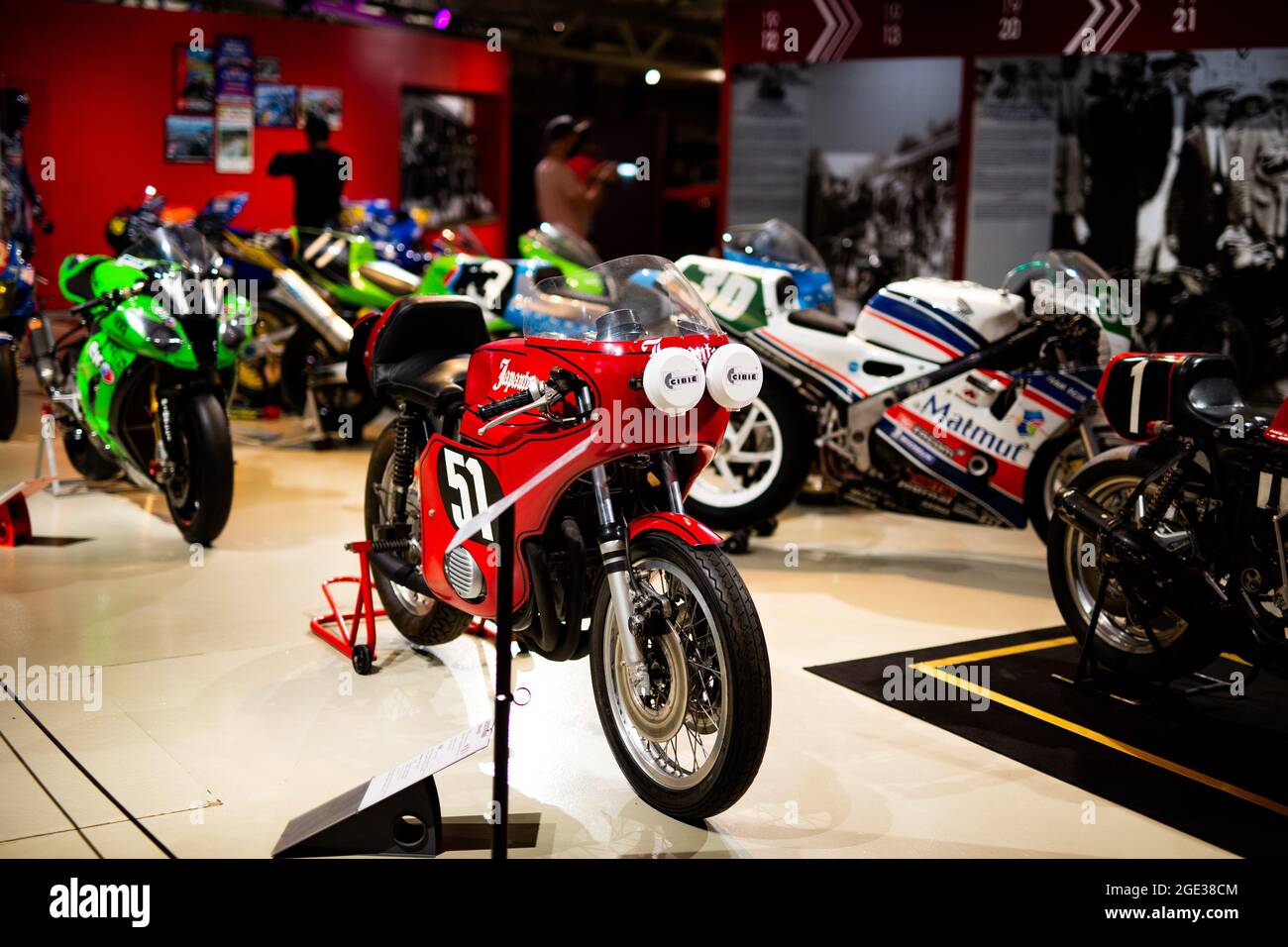 Musée des 24 Heures du Mans, Honda motorbike exhibition during the Le ...