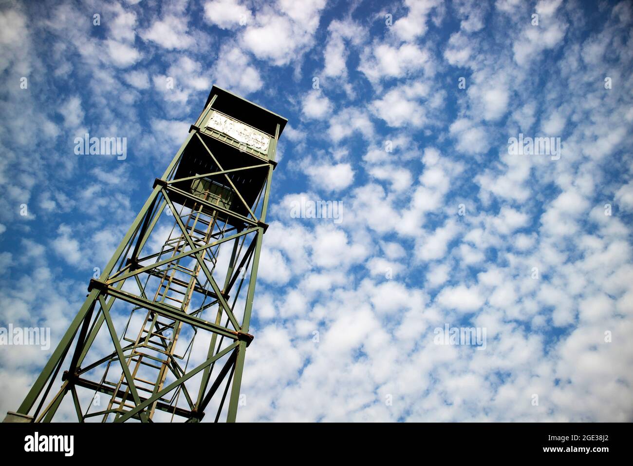 Steel tower, reference point for the sighting of fires in the summer ...
