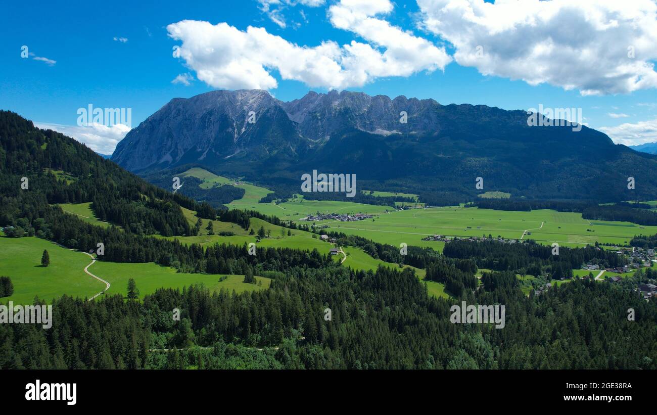Amazing scenery and typical landscape in Austria - the Austrian Alps ...