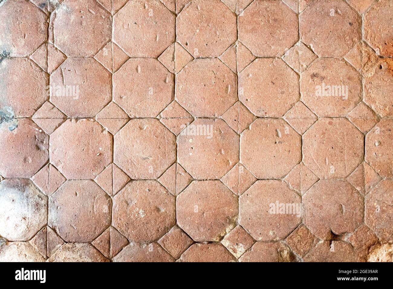 Clay tile floor, colonial architecture house of Vicente Garcia, Las ...